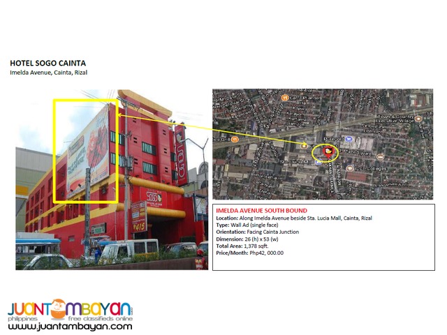 Billboard space for lease