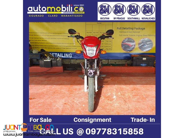 2017 HONDA CB 125 RED M/T GAS