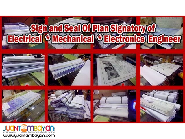 Professional Electrical Engineer Sign and Seal Plan