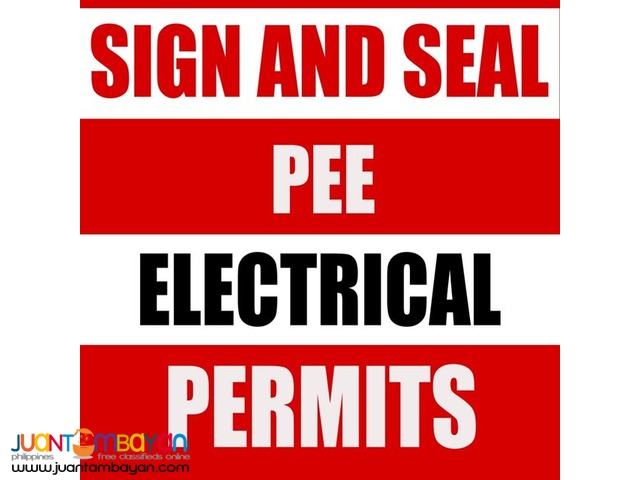 Professional Electrical Engineer Sign and Seal Plan