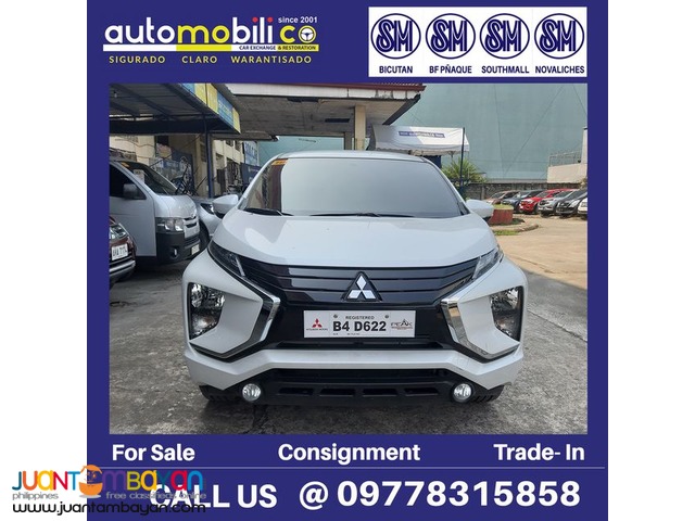 2019 Mitsubishi Xpander Glx White Pearl A/T Gas 1,900 mileage