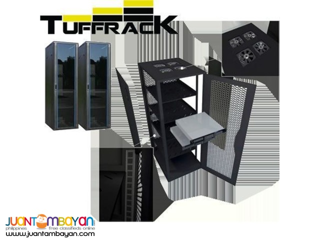 TUFFRACK SERVER /DATA RACK ENCLOSURE 42U W600MM D1200MM GLASS