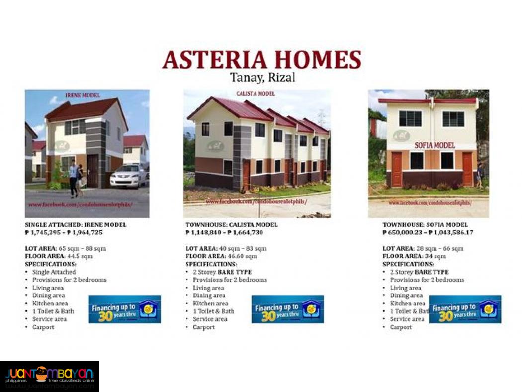 Asteria Homes Subdivision- Tanay Rizal