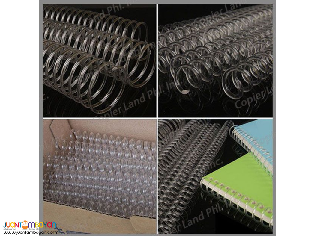 Plastic Spiral Coil Ring Bookbinding and binding supplies