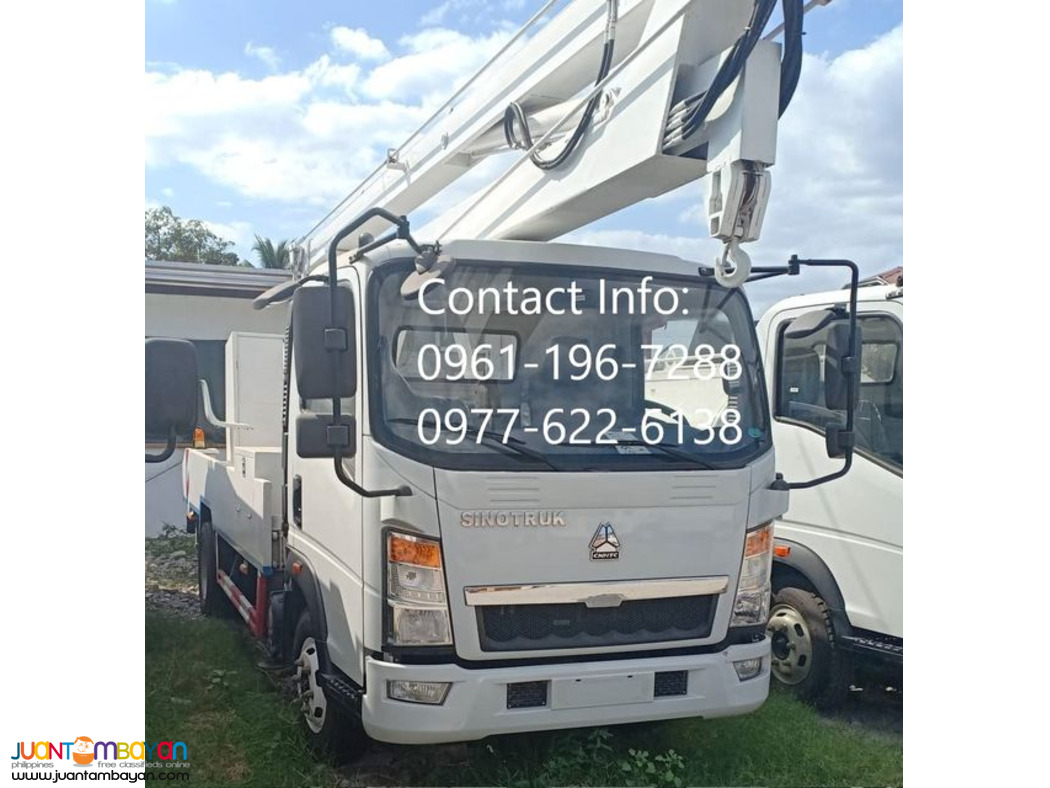 Manlift Truck 14 Meters High sinotruk homan h3