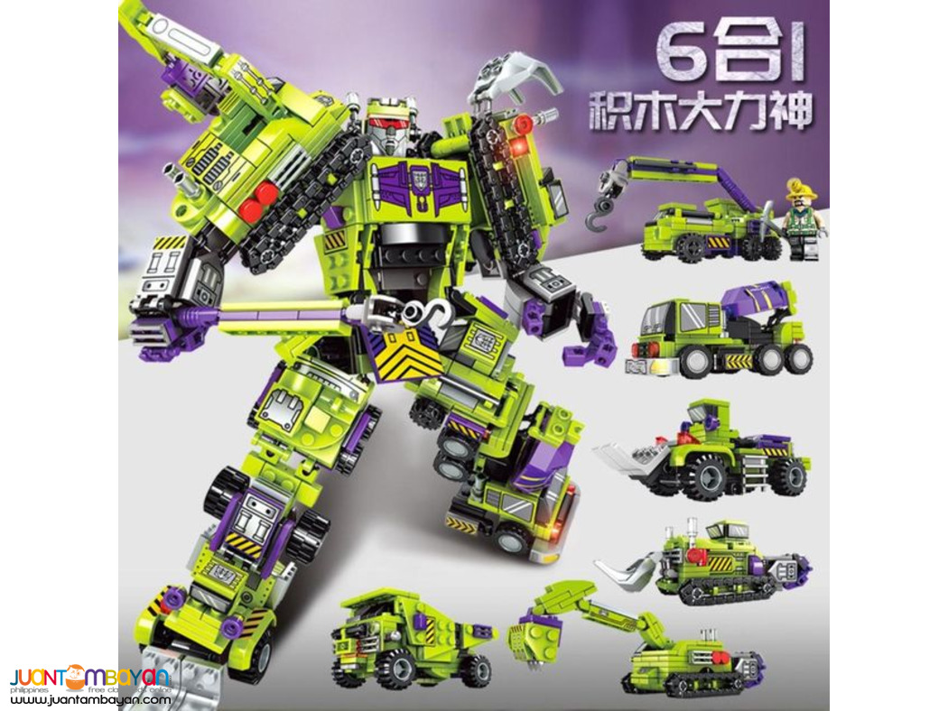 SEMBO™ SD103081-86 Mecha of Steel Transformers Devastator 6in1