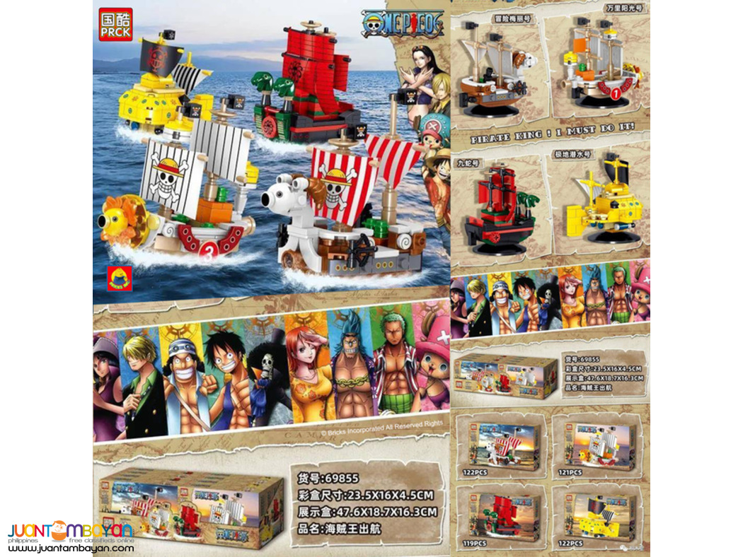 PRCK™ 69855 One Piece 4in1 Pirate Sail Ship Set