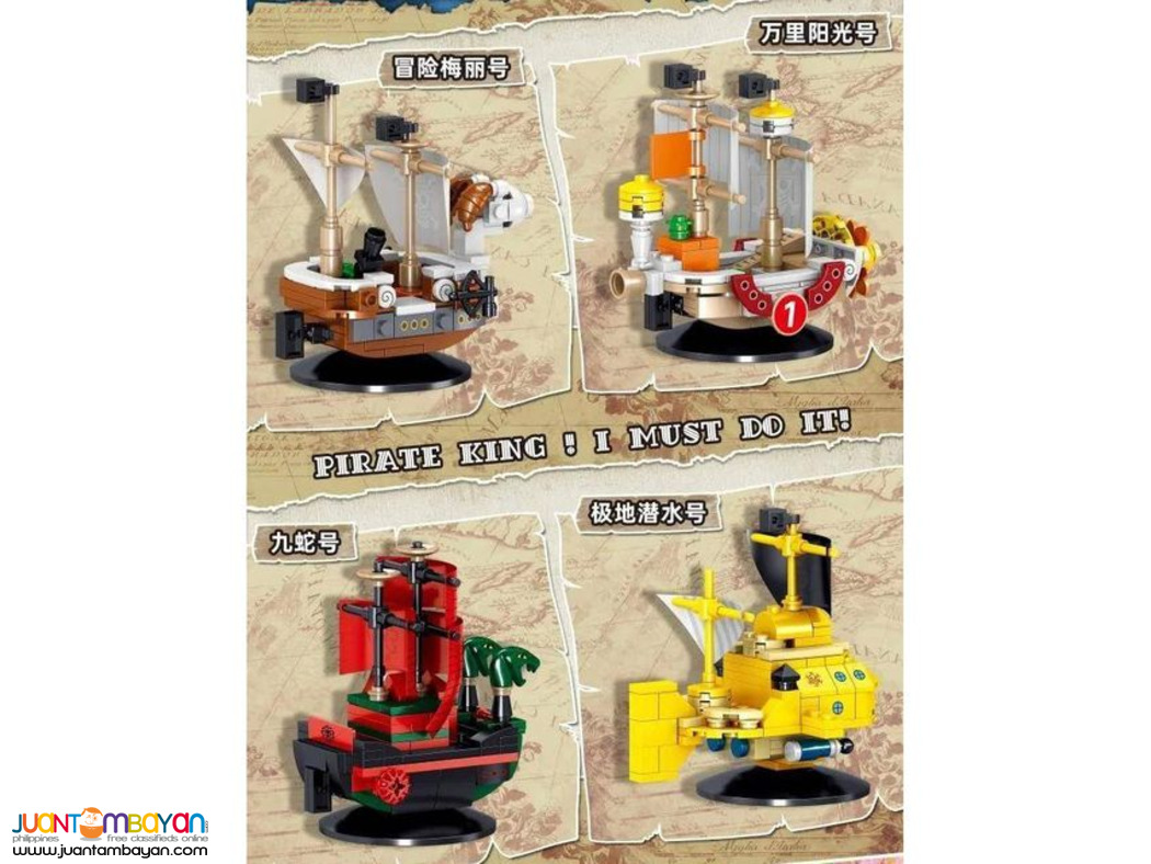 PRCK™ 69855 One Piece 4in1 Pirate Sail Ship Set