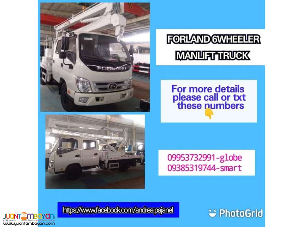 FORLAND MANLIFT TRUCK ISUZU ENGINE, EURO 4, 110HP, 14M (DOUBLE CAB)