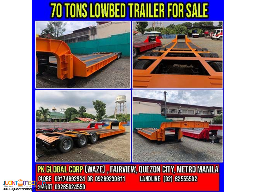 LOWBED TRAILER FOR BACKHOE