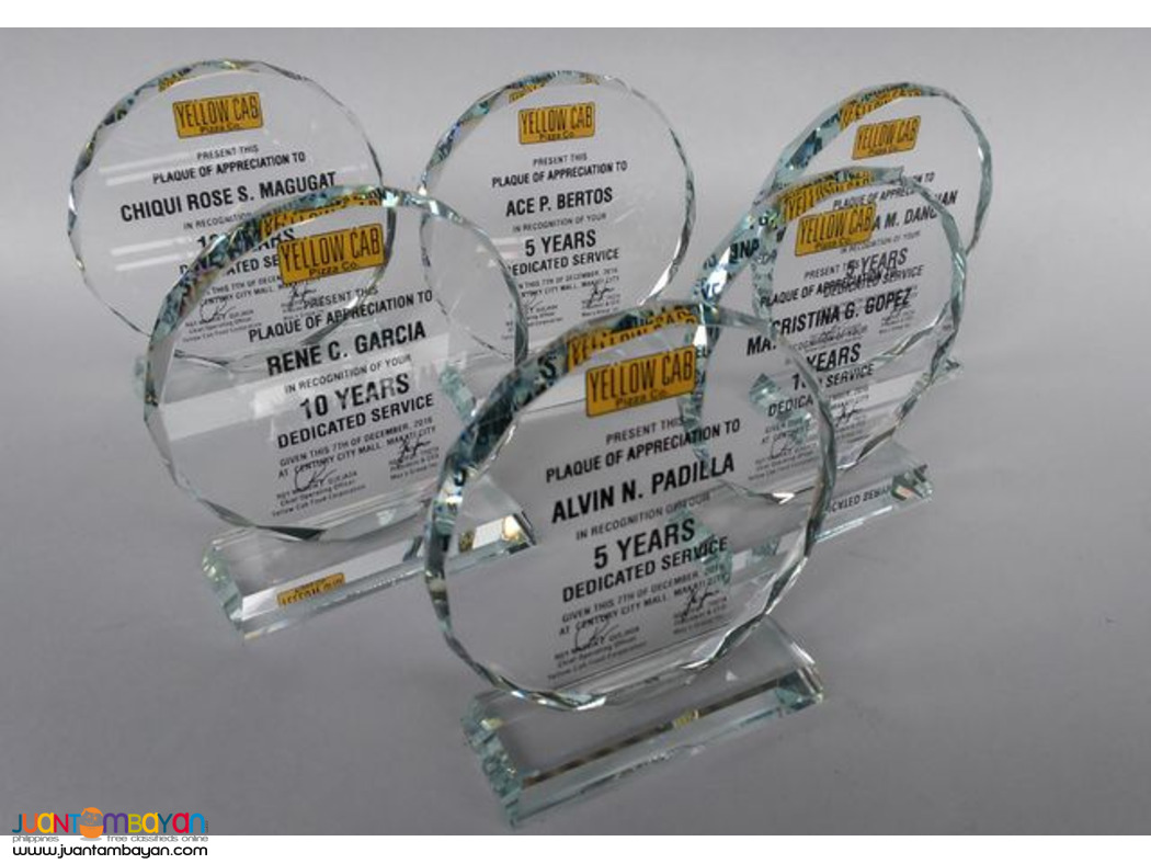 Crystal Award Engraving