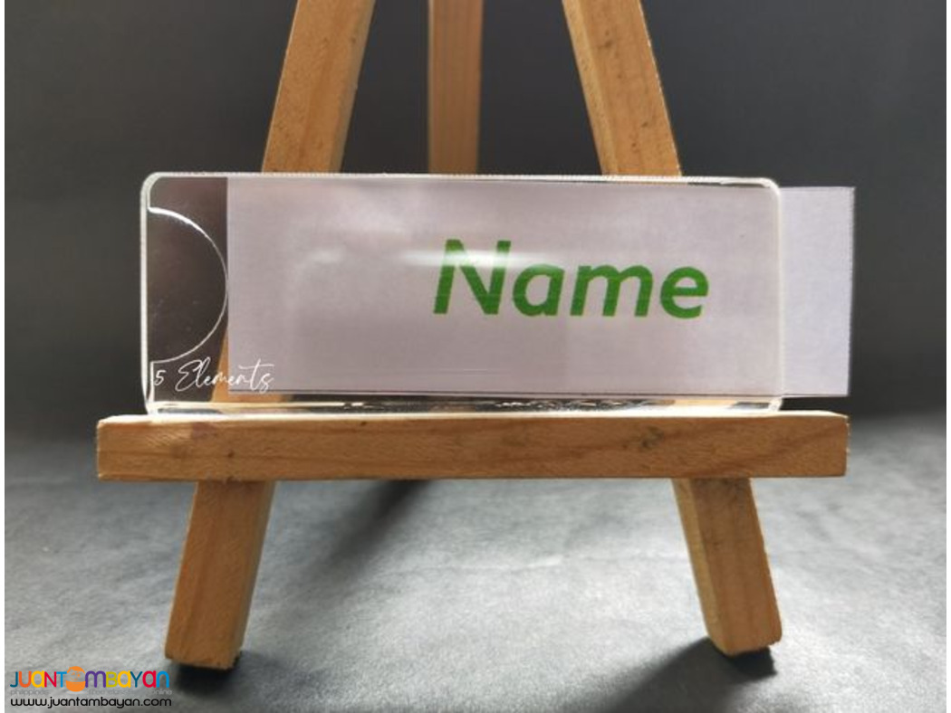Blank Acrylic Nameplate
