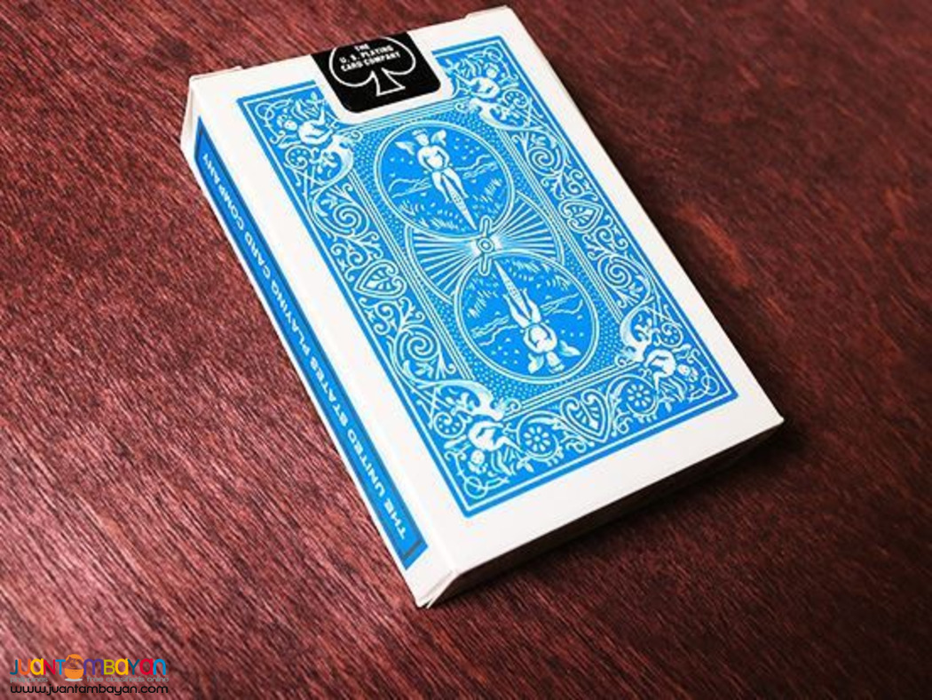 Bicycle Rider Back Turquoise Playing Cards