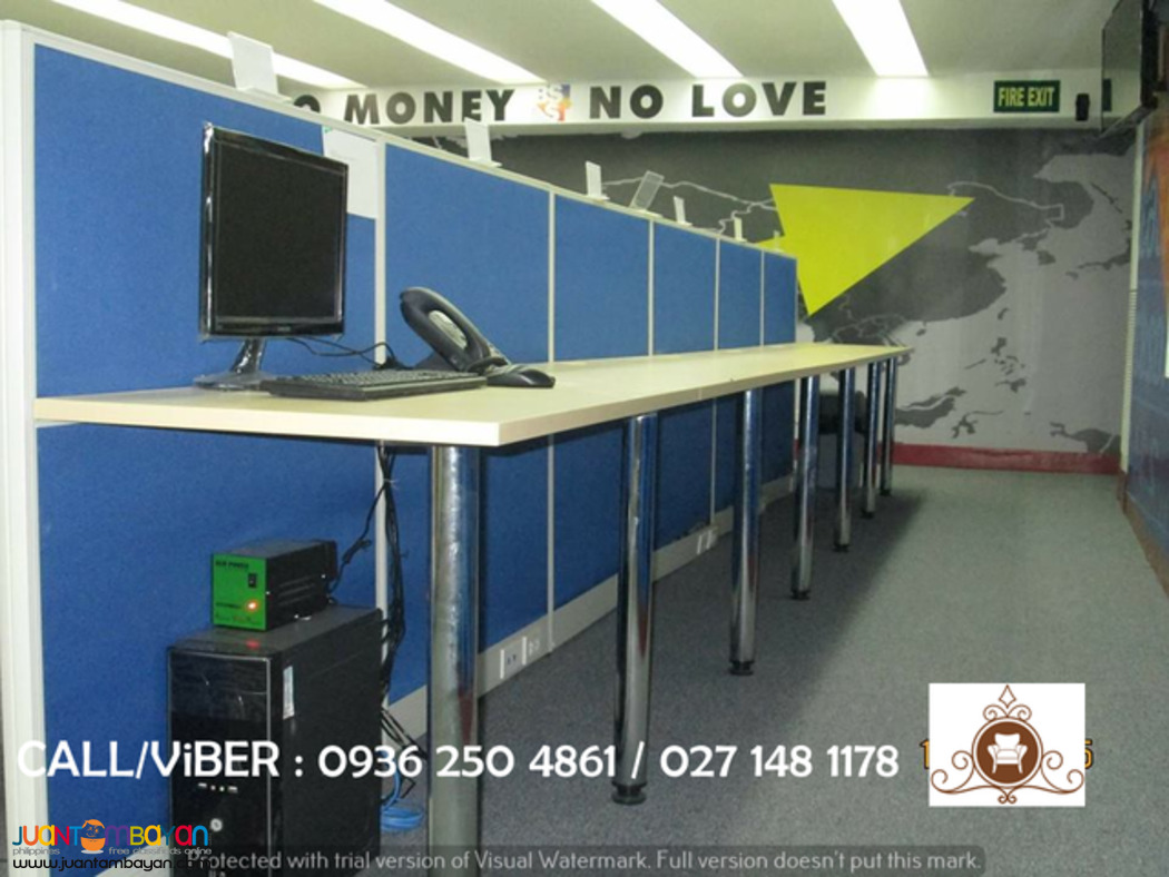 Office Cubicle Workstation (Tubular Legs) Factory Price