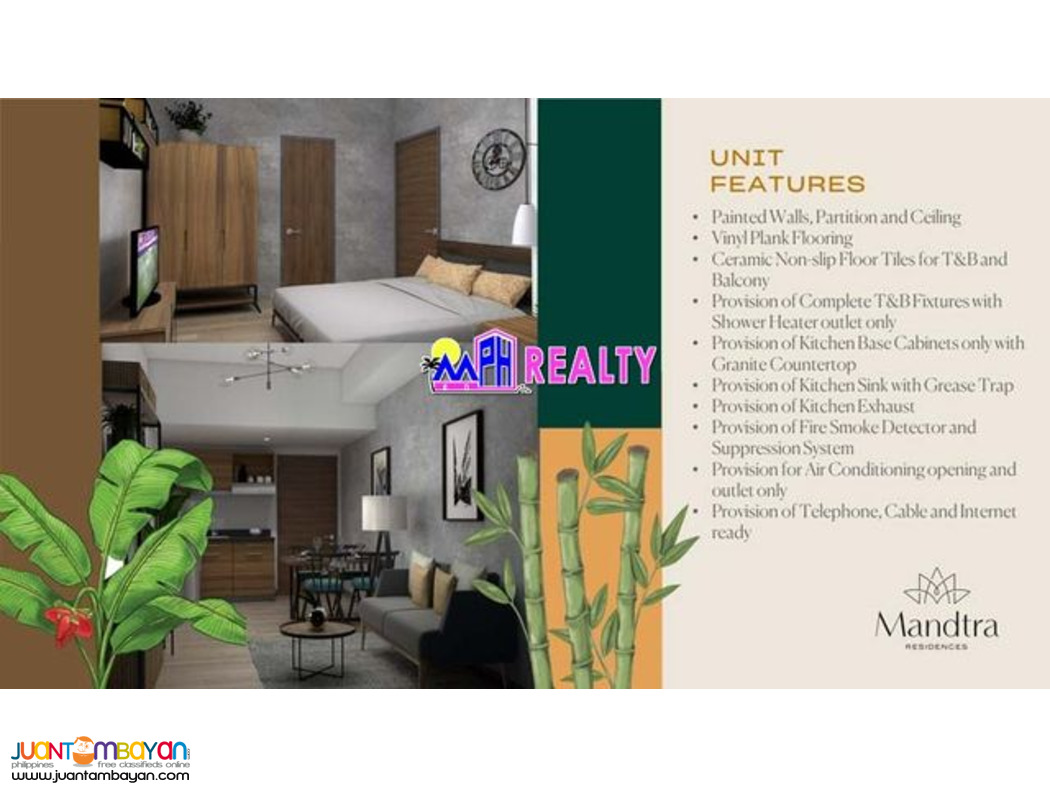 MANDTRA RESIDENCES - STUDIO UNIT CONDO FOR SALE IN MANDAUE, CEBU