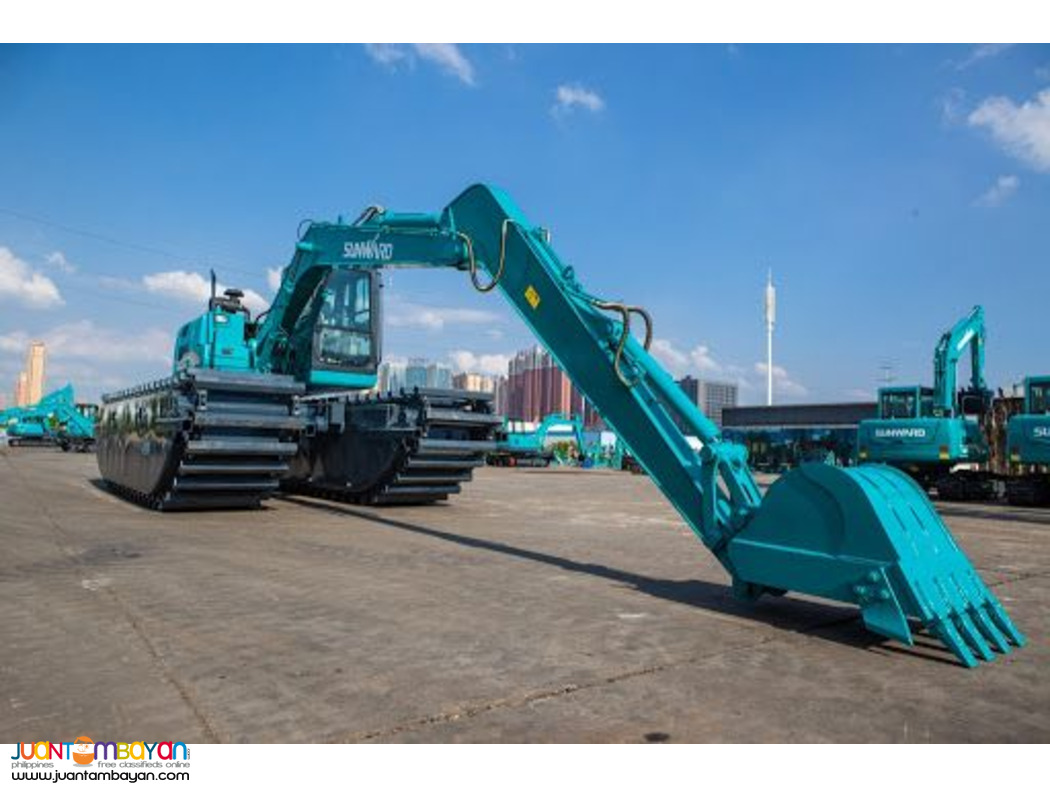 AMPHIBIOUS BACKHOE SUNWARD SWE150SD & SWE210SD