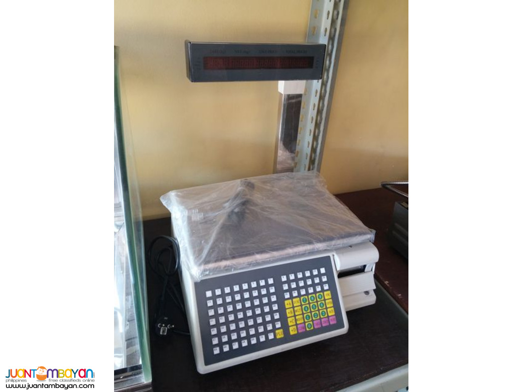 WEIGHING SCALE WITH BARCODE PRINTER (BRAND NEW)