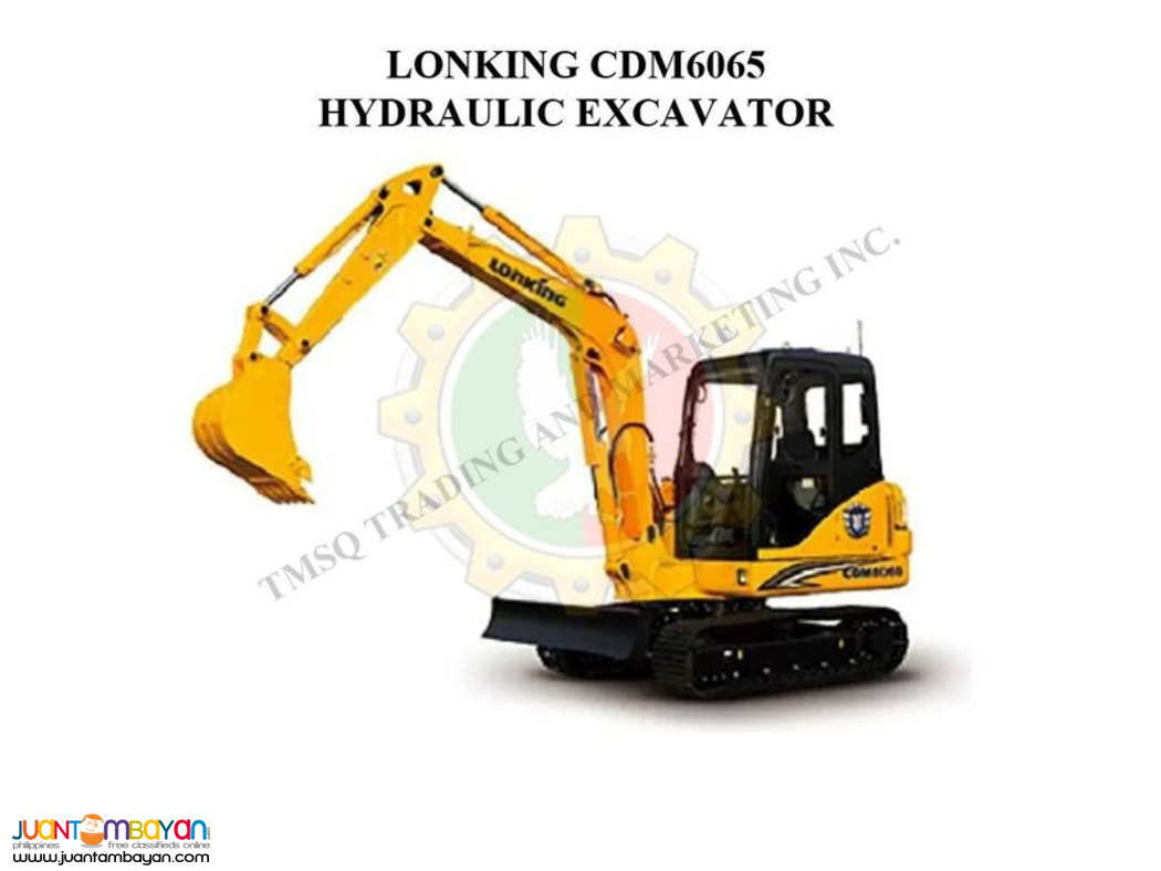 lonking cdm6065 backhoe excavator automatic 0.25cbm for sale