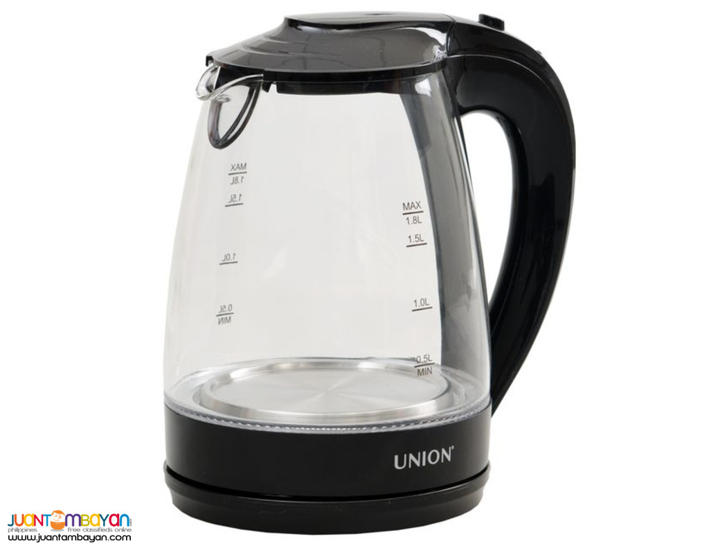 Union 1.8L Electric Glass Kettle For Sale