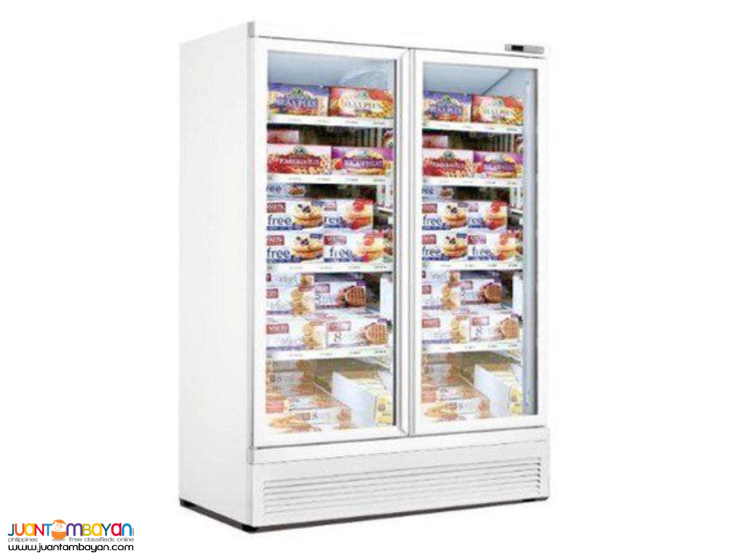 35 Cu Ft Infinite Cool By Unimagna Upright Glass 2 Door Freezer