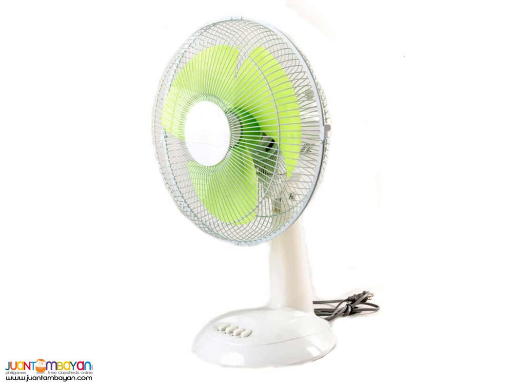 Union 12in Desk Fan With Push Buttons For Sale