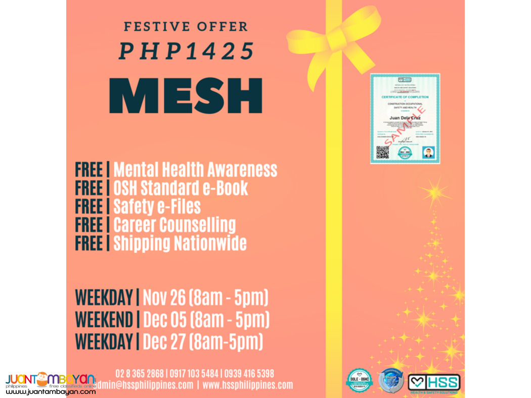 MESH Mandatory Eight Hours Safety & Health Training for Workers