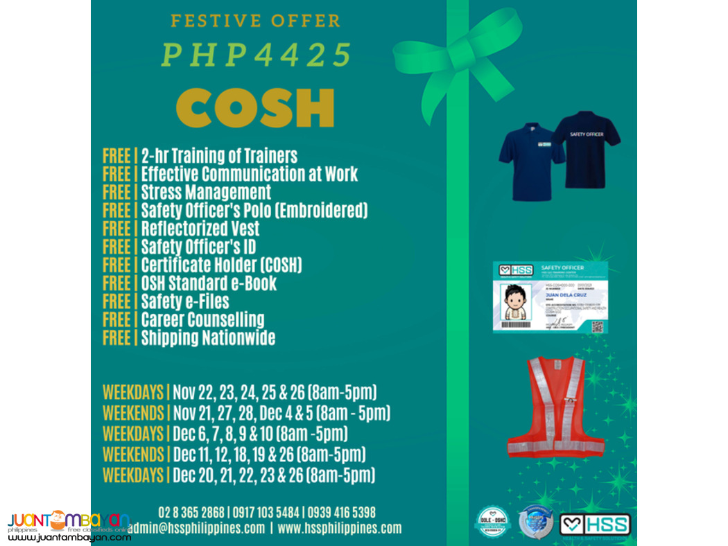 BOSH Basic Occupational Safety & Health for SO2