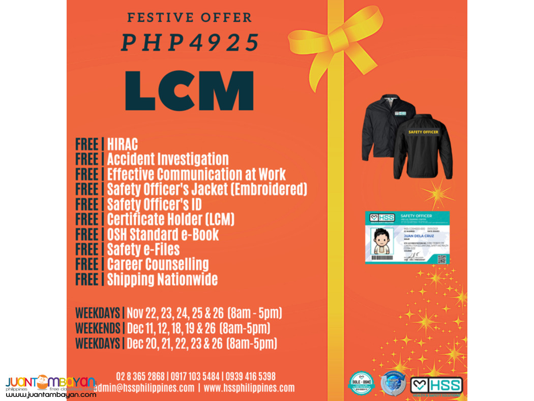 BOSH Basic Occupational Safety & Health for SO2