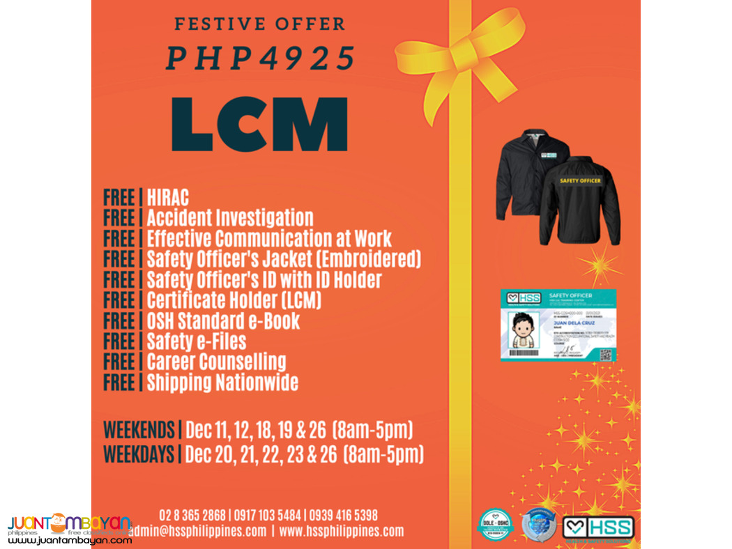 LCM | Loss Control Management with FREE HIRAC + AI For SO3