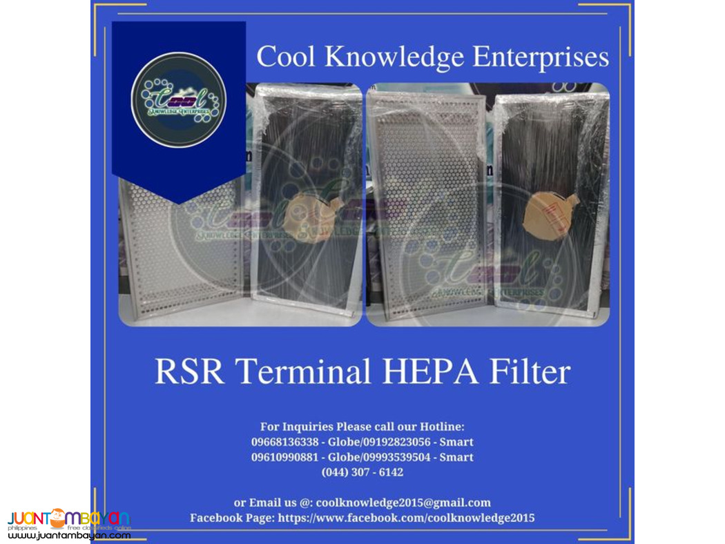 RSR Terminal Module HEPA Filter with Casing Manila