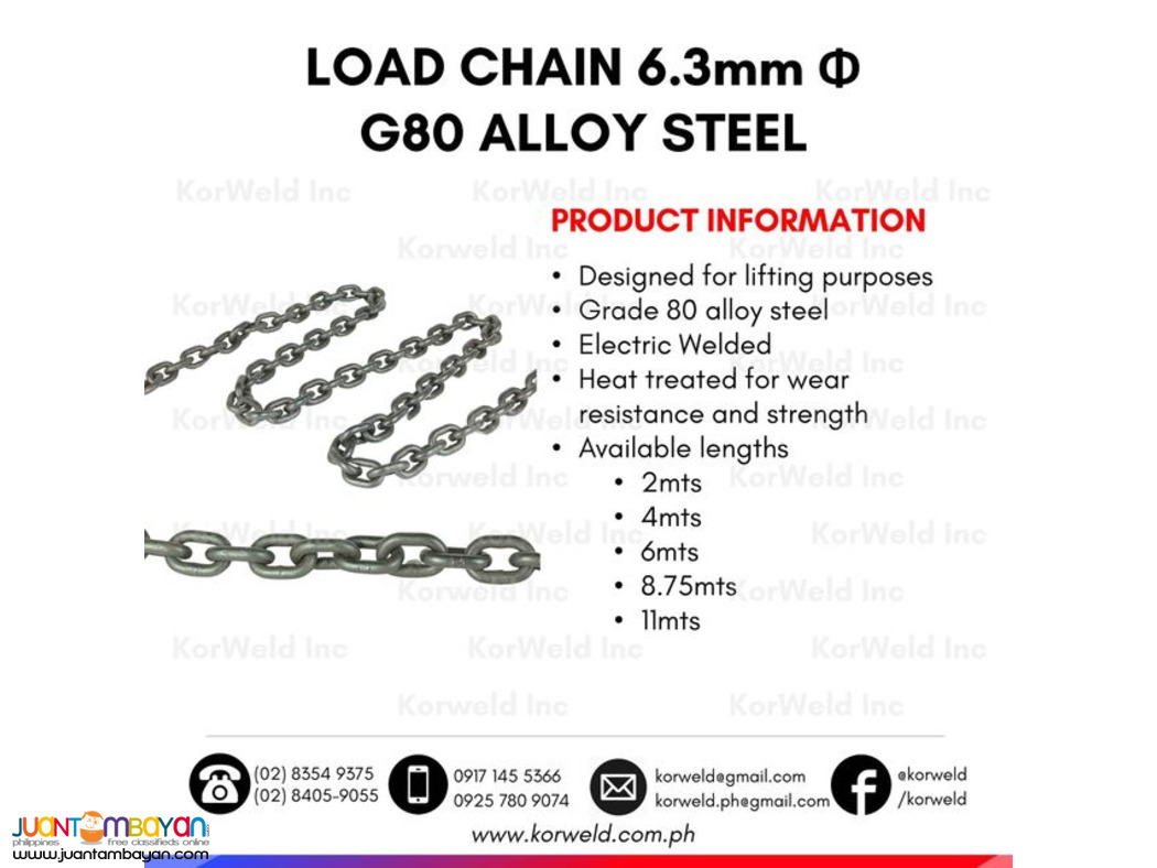 Load Chain / Alloy Steel Chain / Chain for Hoist