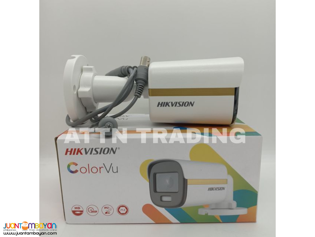 Hikvision DS-2CE10DF3T-PFS 2MP ColorVu Audio Fixed Mini Bullet Camera