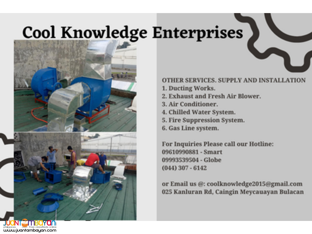 Exhaust Blower, - Installation - Bulacan/Manila