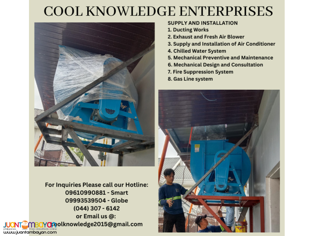 Centrifugal Blower : Installation - Manila