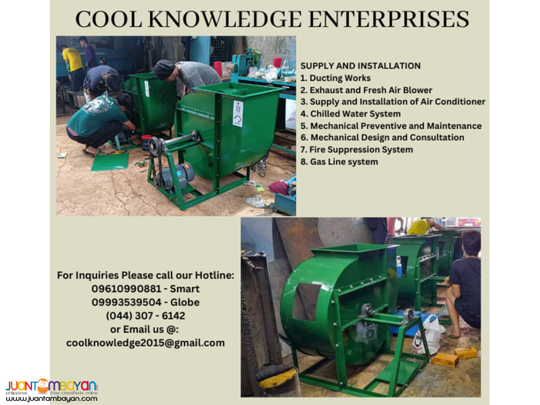Installation of Centrifugal Blower - [Manila/Bulacan]
