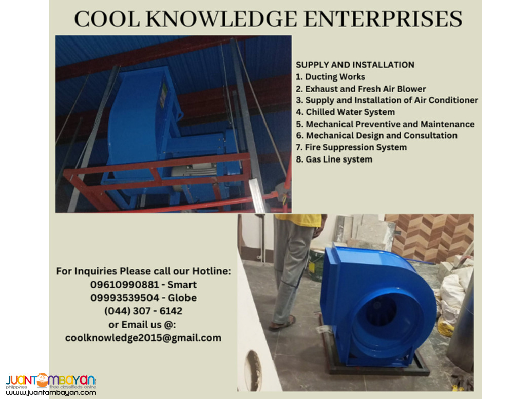 Installation of Centrifugal Blower - [Manila/Bulacan]