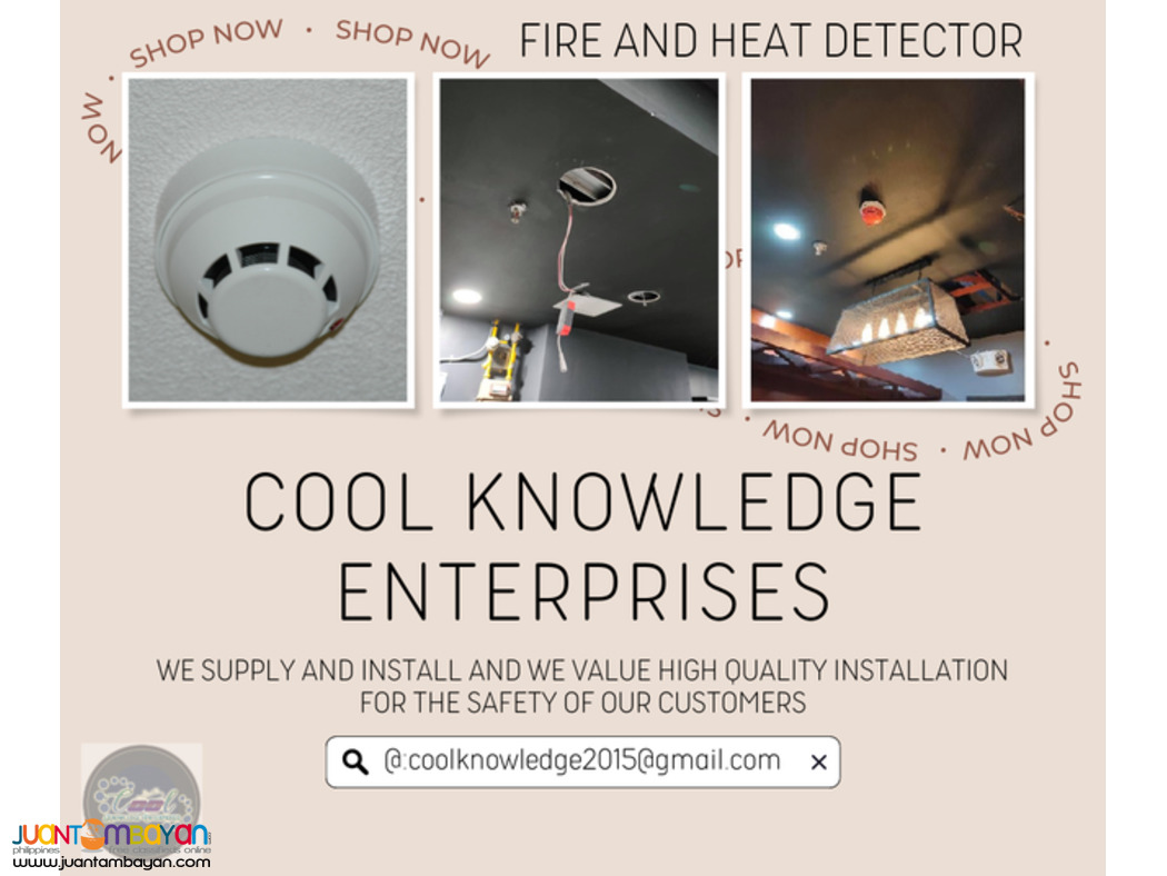 FIRE & HEAT DETECTOR we supply and install