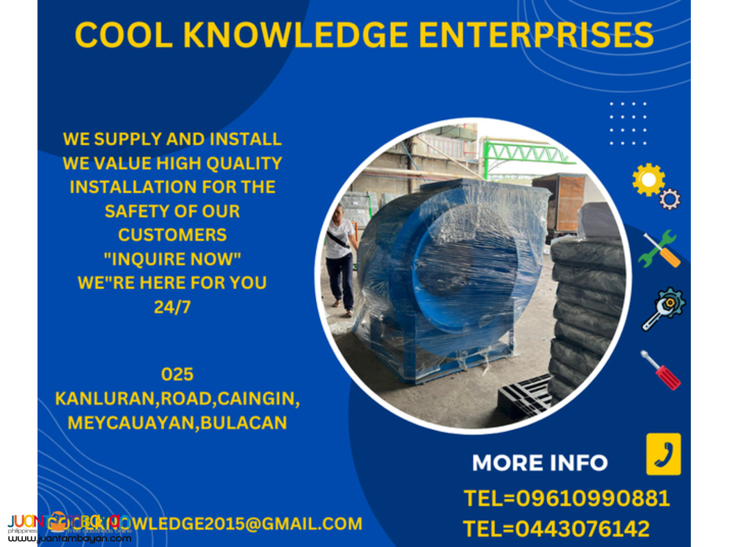 INQUIRE NOW " BLOWER SYSTEM" CAINGIN"