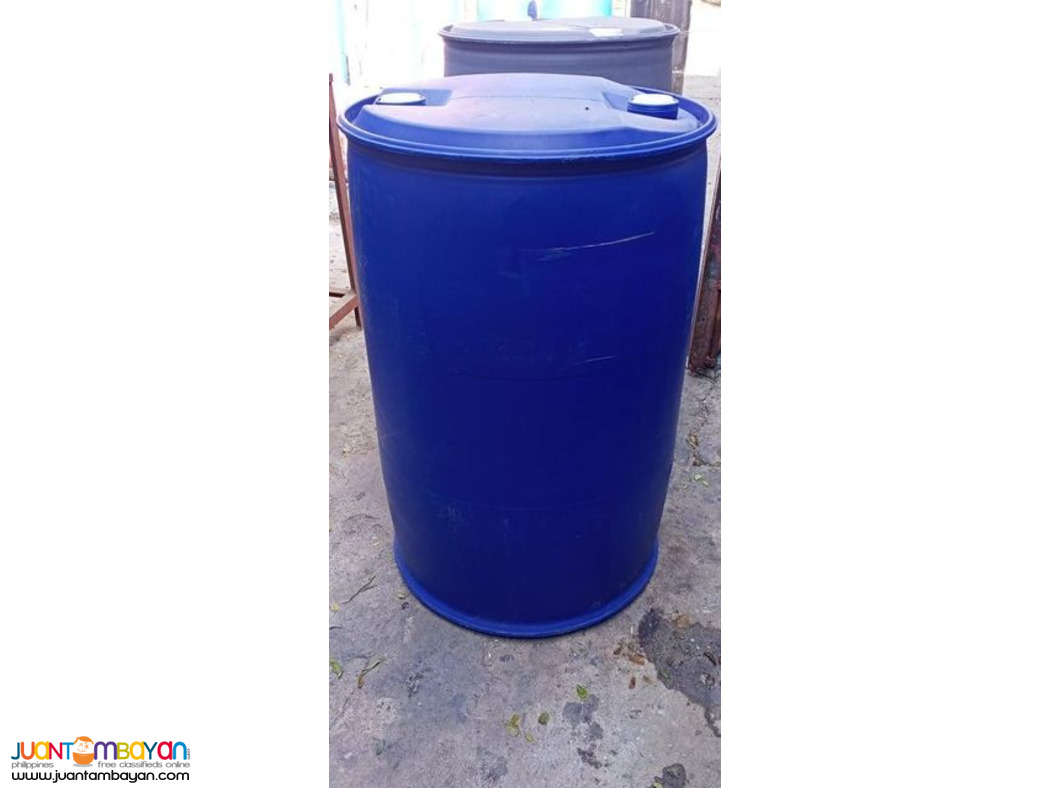 200 Liters Closed Top Plastic Drum Double Ring Food Grade
