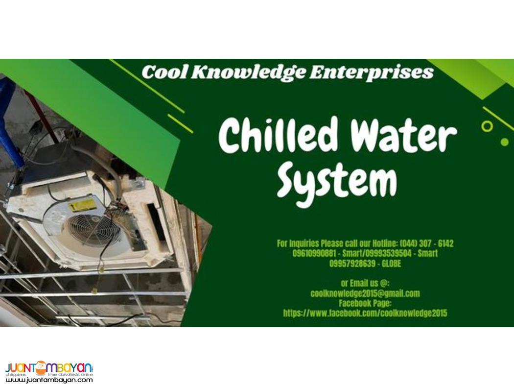 we Supply and install of chilled water system -- bulacan