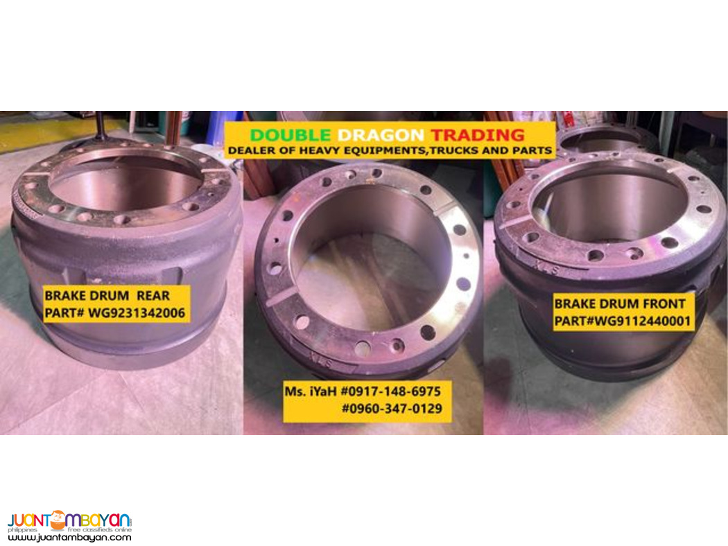 BRAKE DRUM FOR 10W TRUCKS