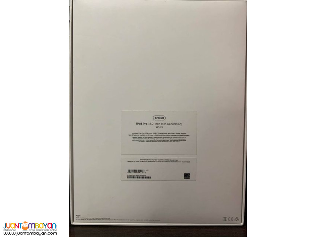 iPad Pro 12.9 inch 128gb wifi 4th gen