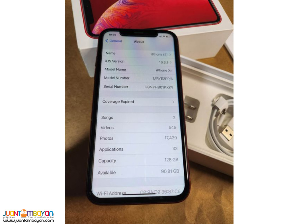 iPhone XR red 128gb factory unlocked