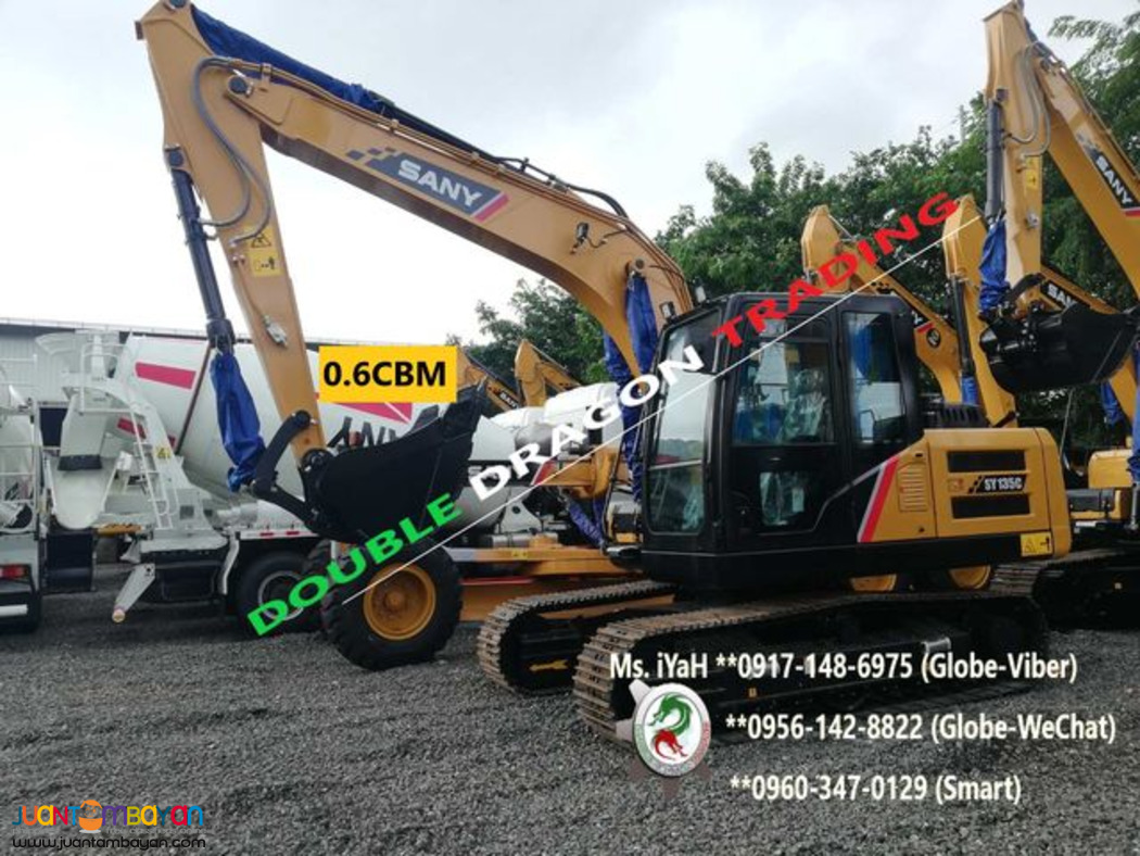 SANY SY135C EXCAVATOR CRAWLER TYPE 0.6CBM,ISUZU ENGINE