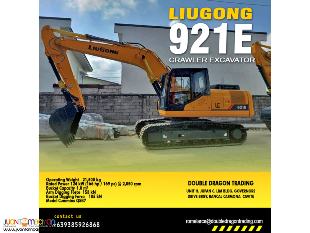 LIUGONG 921E crawler type excavator cummins engine