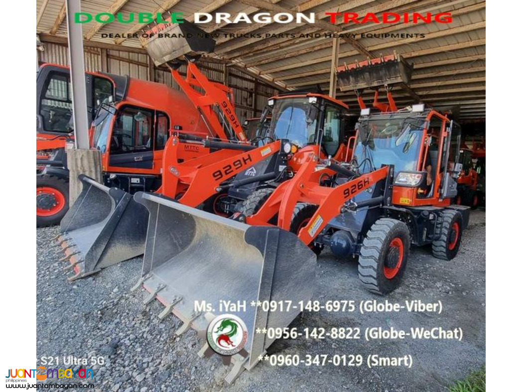 MTTC ZL-929H WHEEL LOADER DOUBLE AXLE 0.7-0.9m³