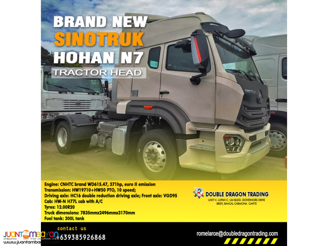 4x2 sinotruk howo n7 tractor head