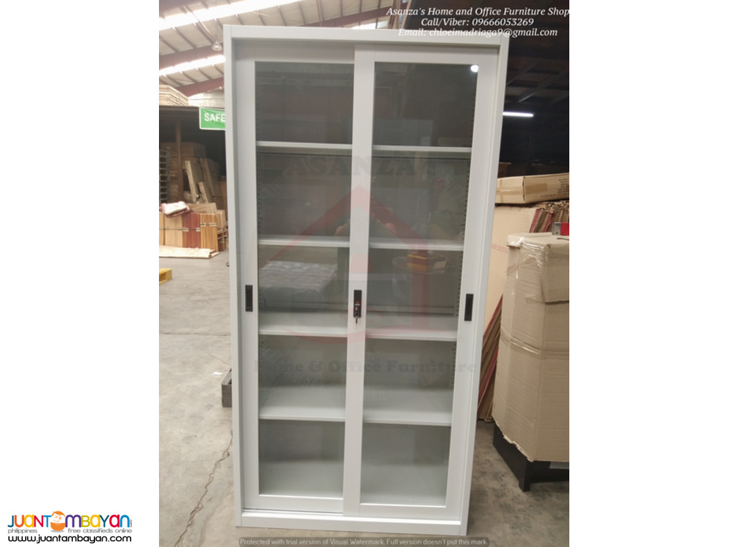 5 Layer Metal Cabinet (Glass Sliding Door)