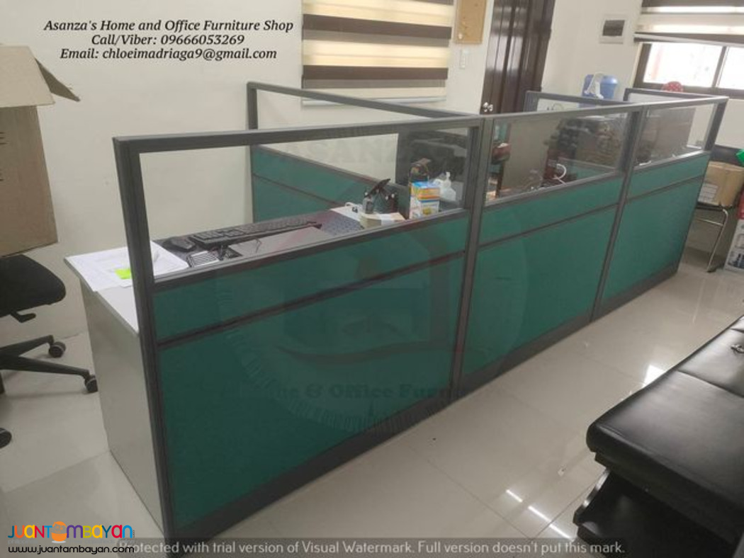 Cubicle Office Partition with Glass