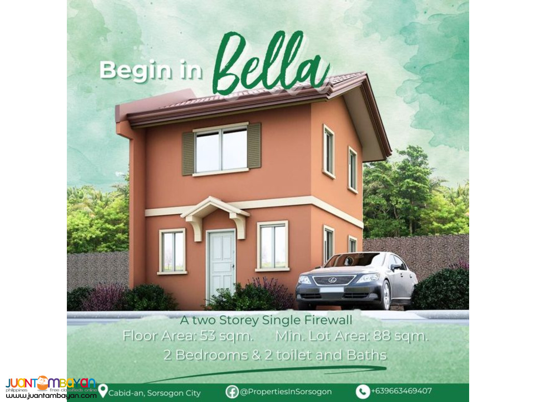 2 Storey Single Firewall House in Sorsogon | Bella